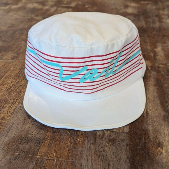 Accessories | Vintage Vail Ski Resort White Stripe Hat Cap Colorado ...